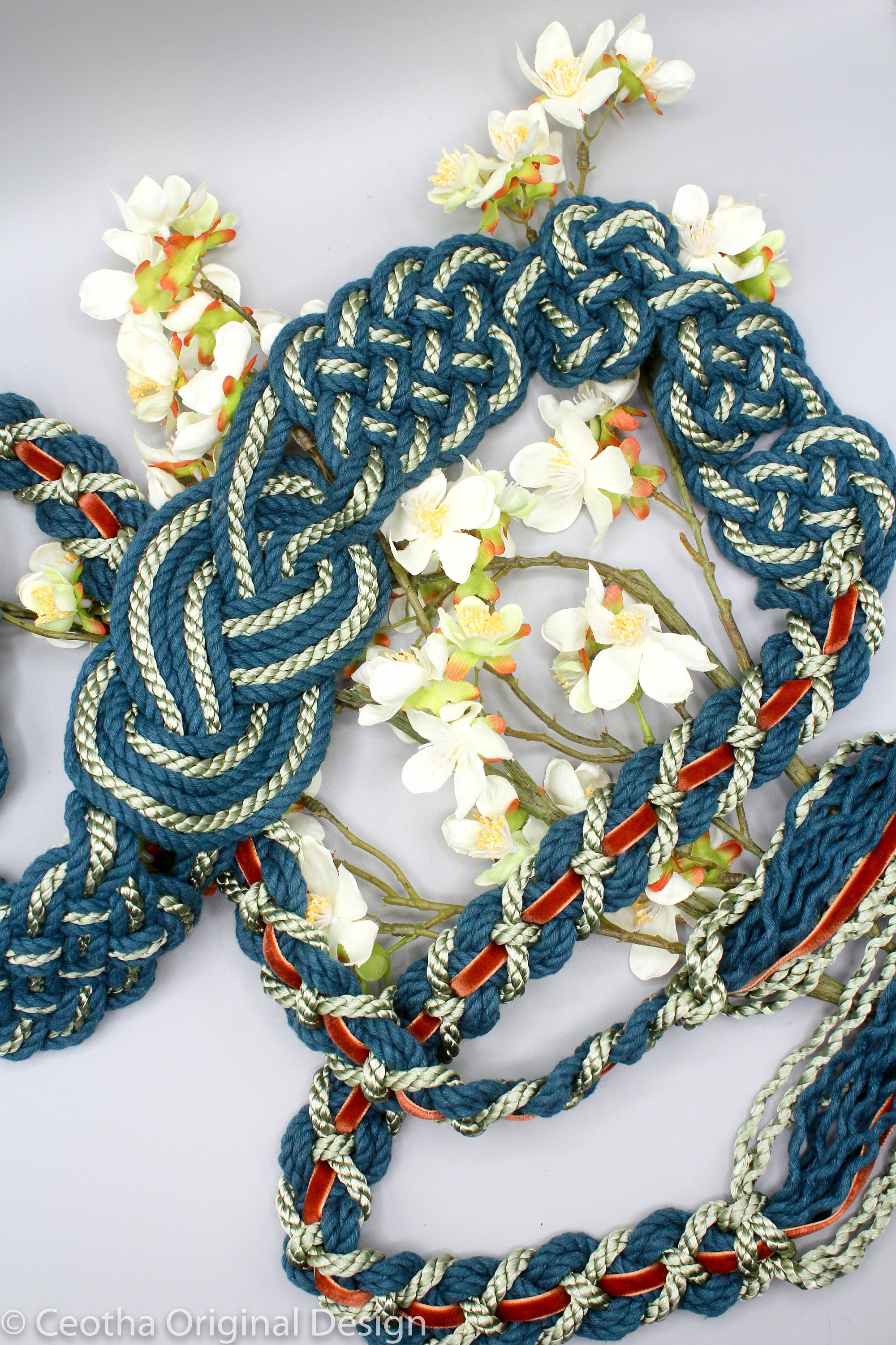 Handfasting Cord Celtic 'nine Knots' Design Teal | Etsy