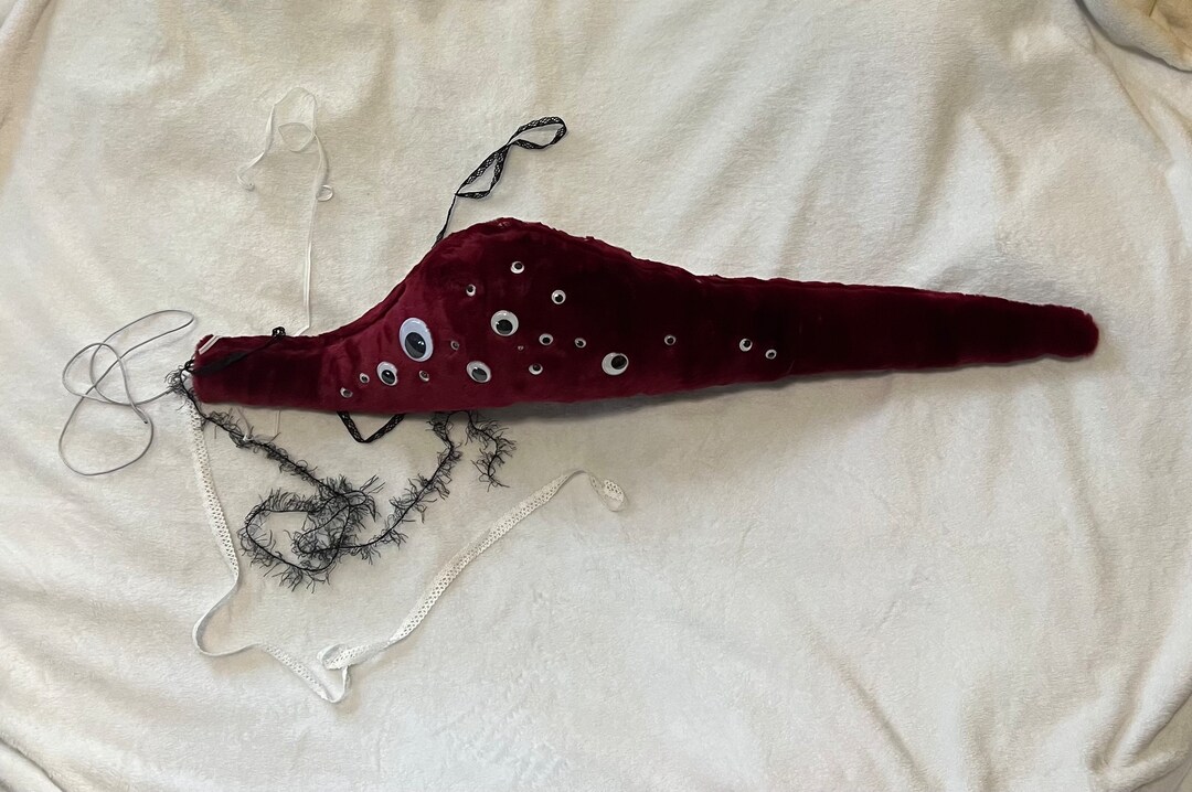 The Worm of Many, OOAK Handmade Worm on a String Plush, Eldritch Horror ...