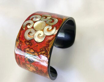 Abalone bangle | Etsy