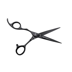 5.5 Lefty Hair Cutting Scissors Black Color Left-handed Barber Shears ...