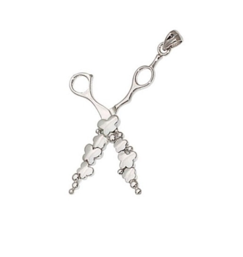 Sterling Silver Scissors Pendant chain is Not Included Gift for ...