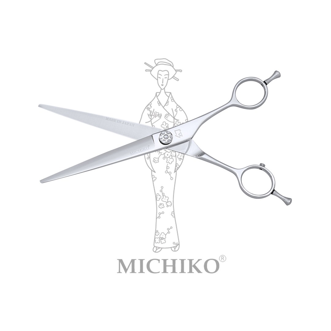 MICHIKO AKITA 7.0" Authentic Japanese Hair Scissors Barber Shears With ...
