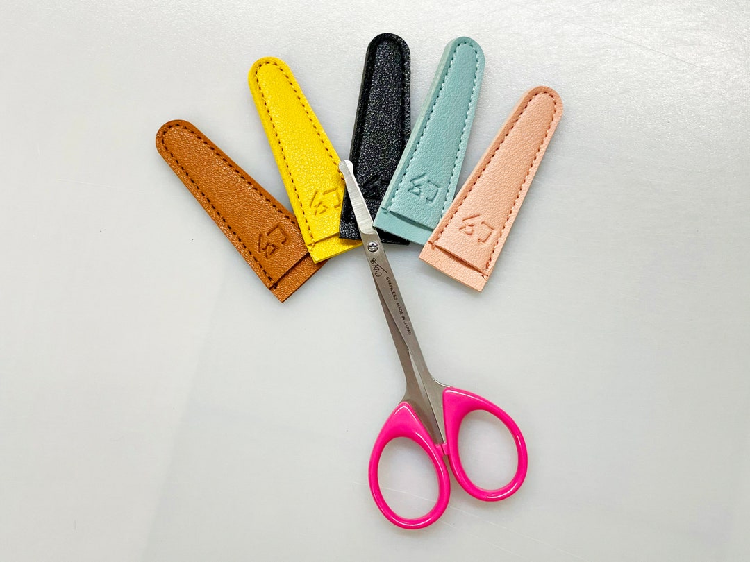 Colorful Scissor Sheath: Synthetic Leather Safety Tip Cover - Etsy