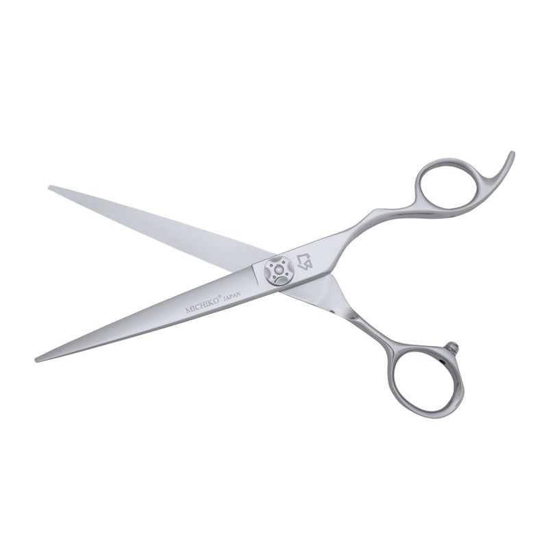 MICHIKO NIGATA A Japanese Hair Cutting Shears: Bent Thumb Ring, Cobalt ...