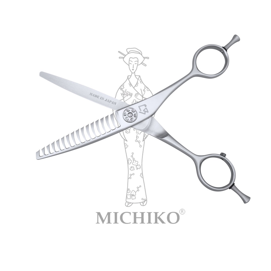 MICHIKO MONA T165 Authentic Japanese Reversible Hair Texturizer Shears ...