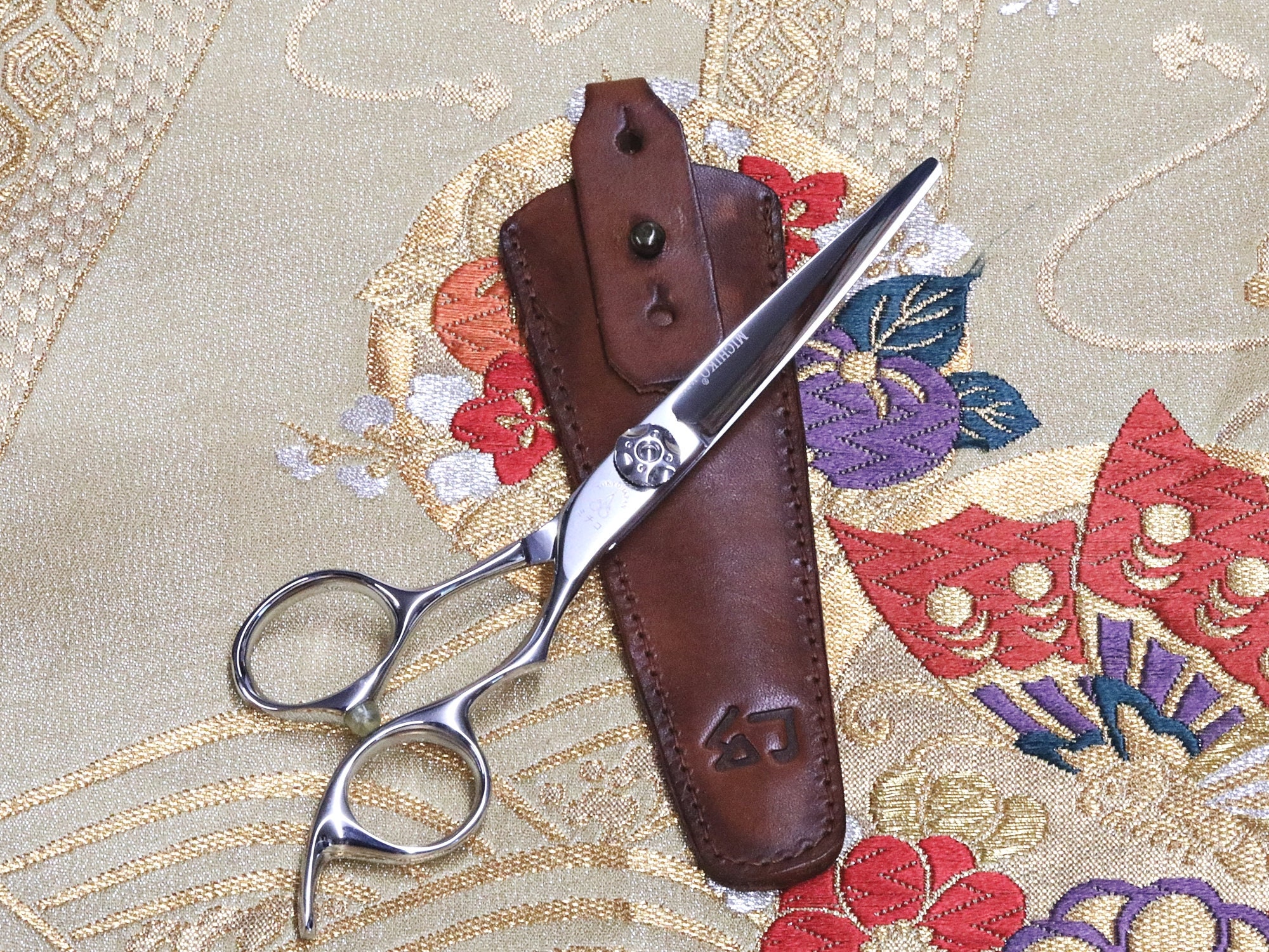 Genuine Leather Brown Hair Scissors Case Adjustable Strap - Etsy