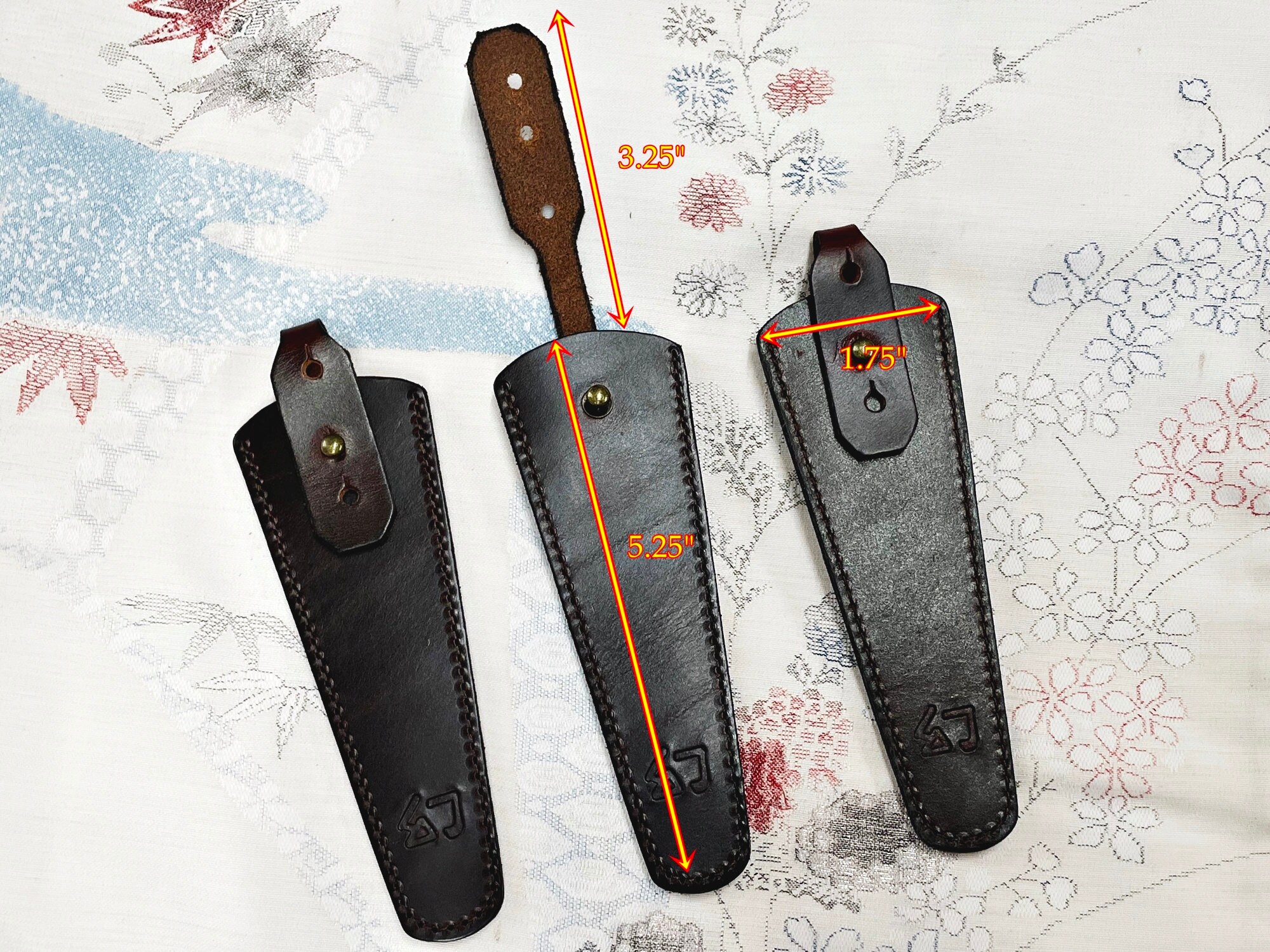 Genuine Leather Brown Hair Scissors Case Adjustable Strap - Etsy