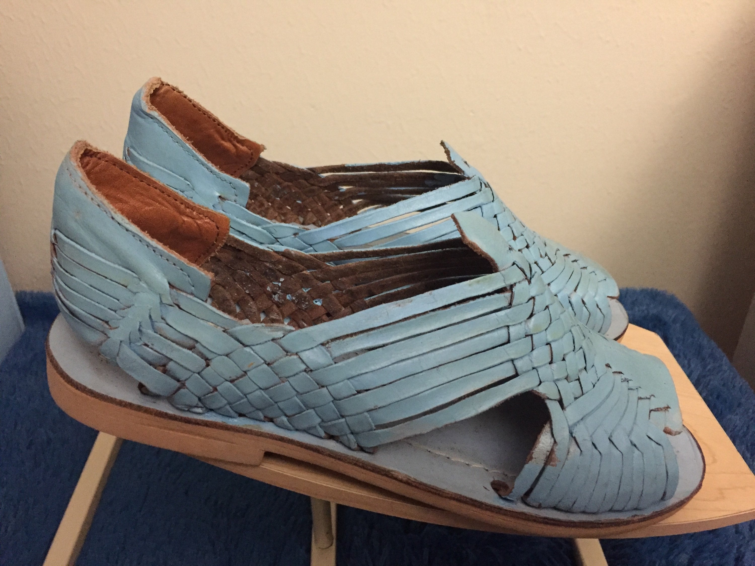 1980s Aztec Womans Sandals, Size 7m, New - Etsy