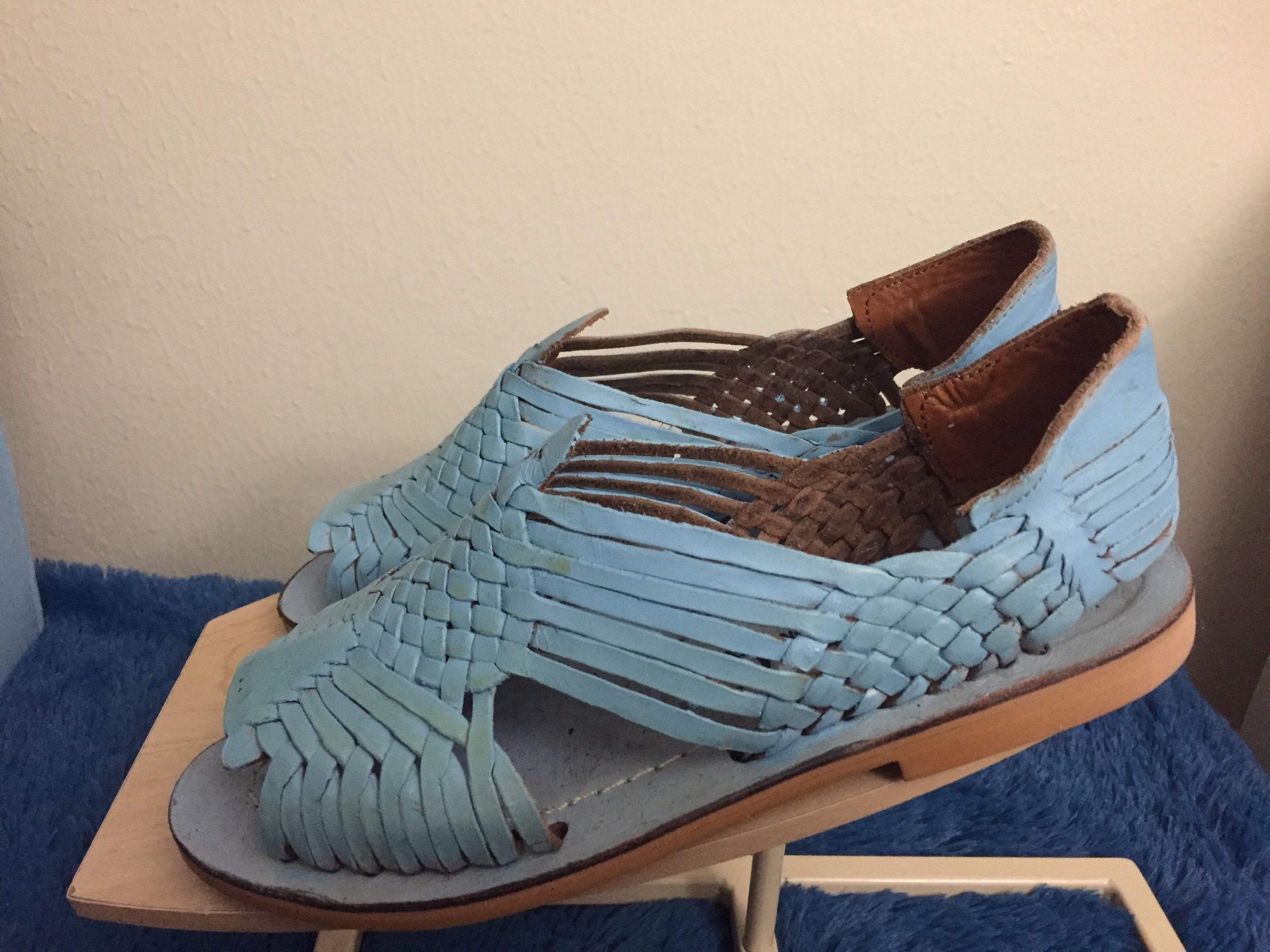 1980s Aztec Womans Sandals, Size 7m, New - Etsy