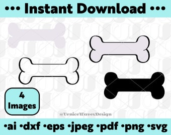 Dog bone svg | Etsy