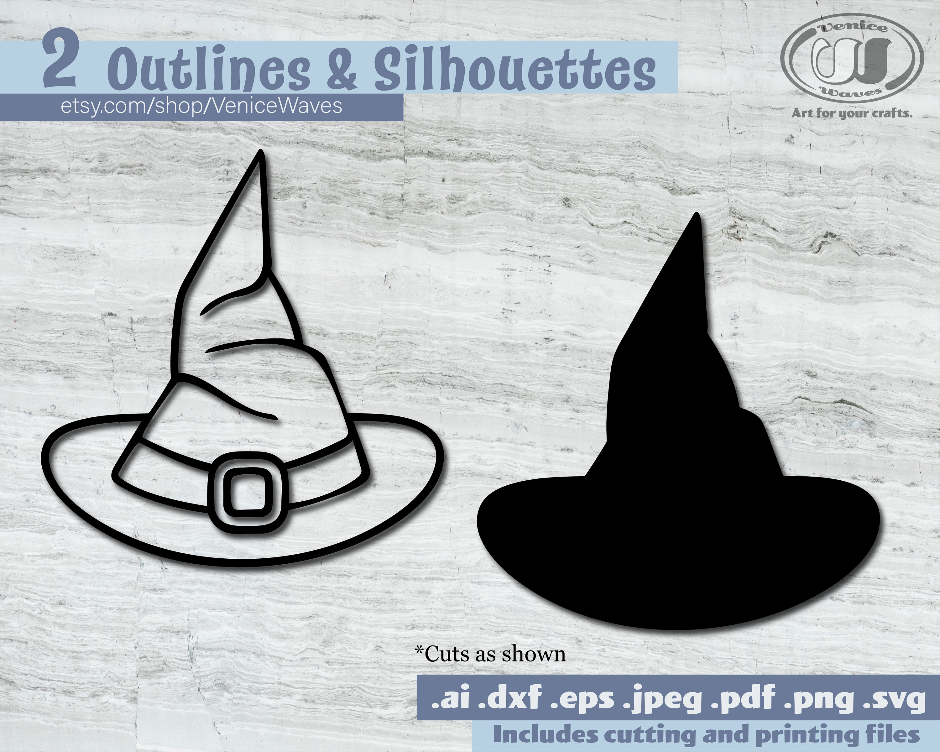 Witch Hat SVG Witch Hat Cut File Witch Hat Clipart Witch - Etsy