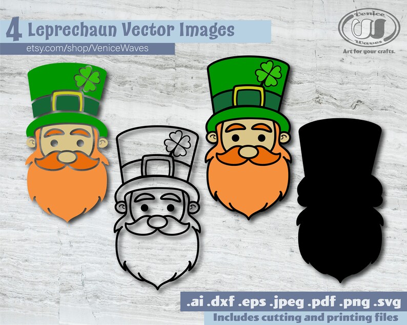 Leprechaun Clipart, Leprechaun Cut File, St. Patrick's Day Clipart ...