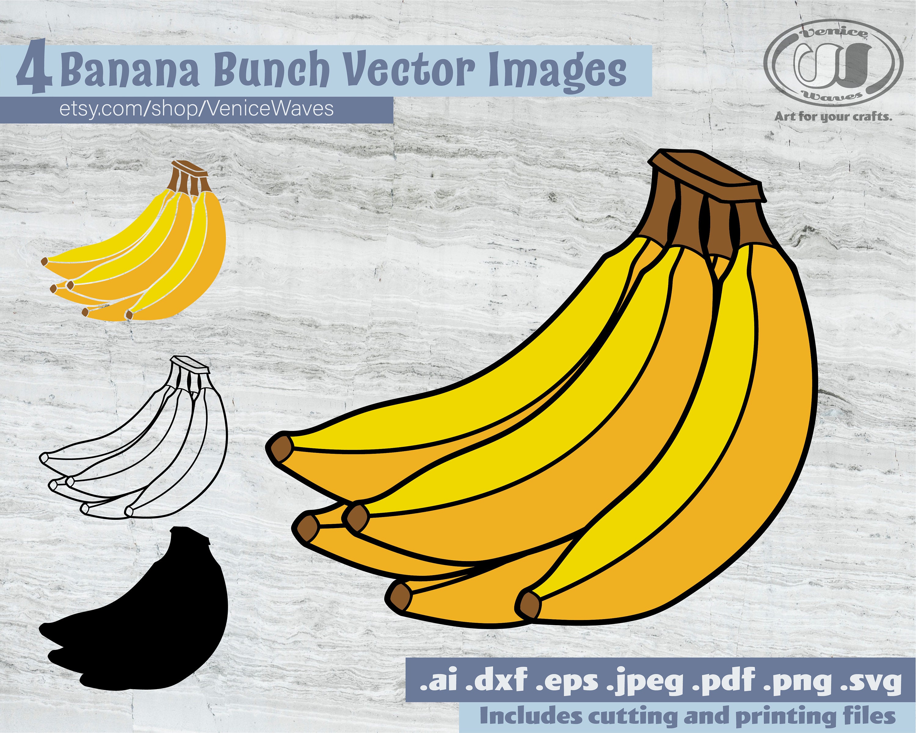 Banana Bunch Vector