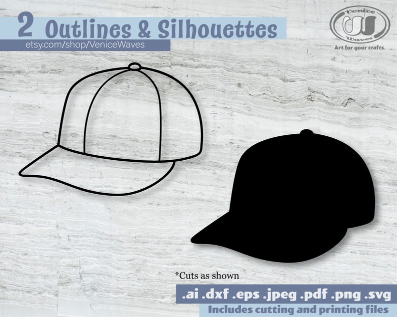 Baseball Cap SVG Baseball Cap Cut File Baseball Cap Clipart - Etsy ...