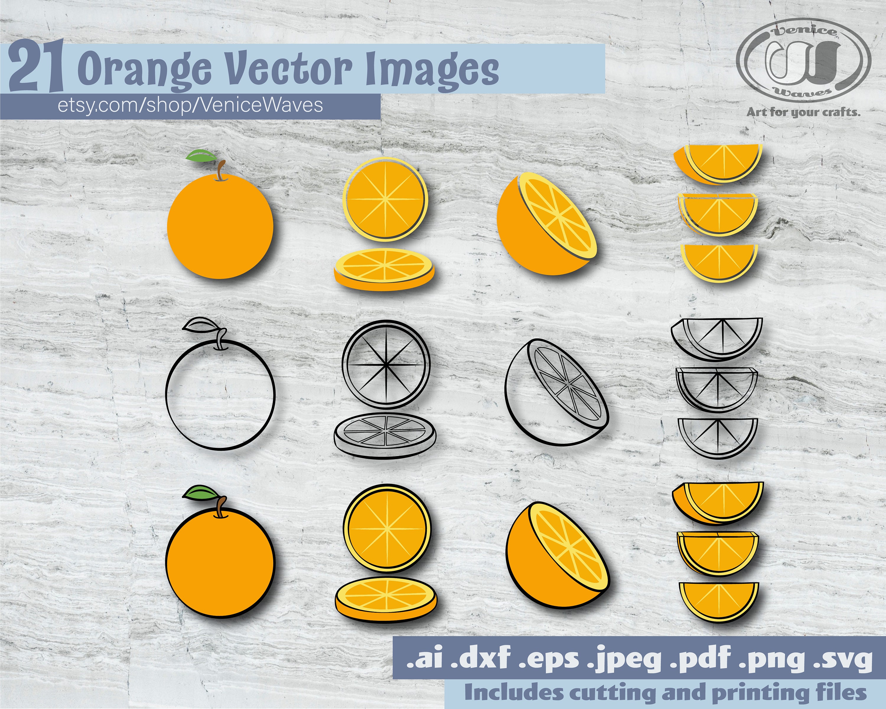 Oranges SVG Oranges Cut File Oranges Clipart Oranges PDF | Etsy