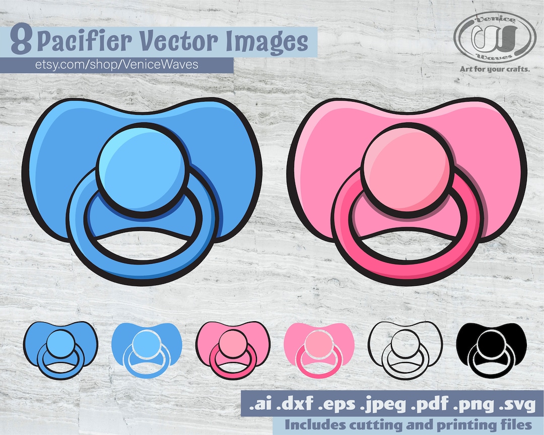 Pacifier SVG, Pacifier Cut File, Pacifier Clipart, Pacifier PDF ...