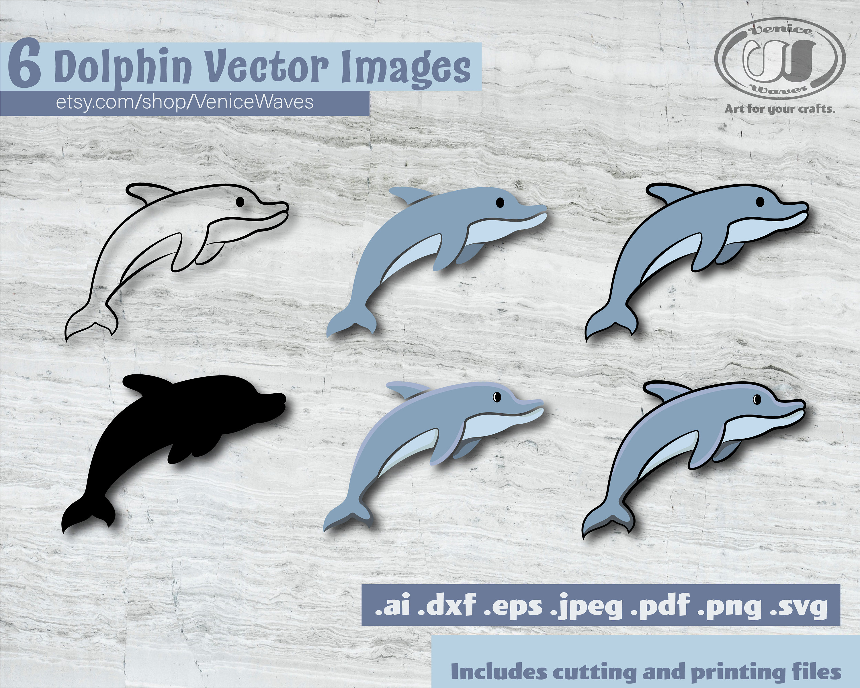Dolphin SVG, Dolphin Cut File, Dolphin Clipart, Dolphin PDF, Dolphin ...