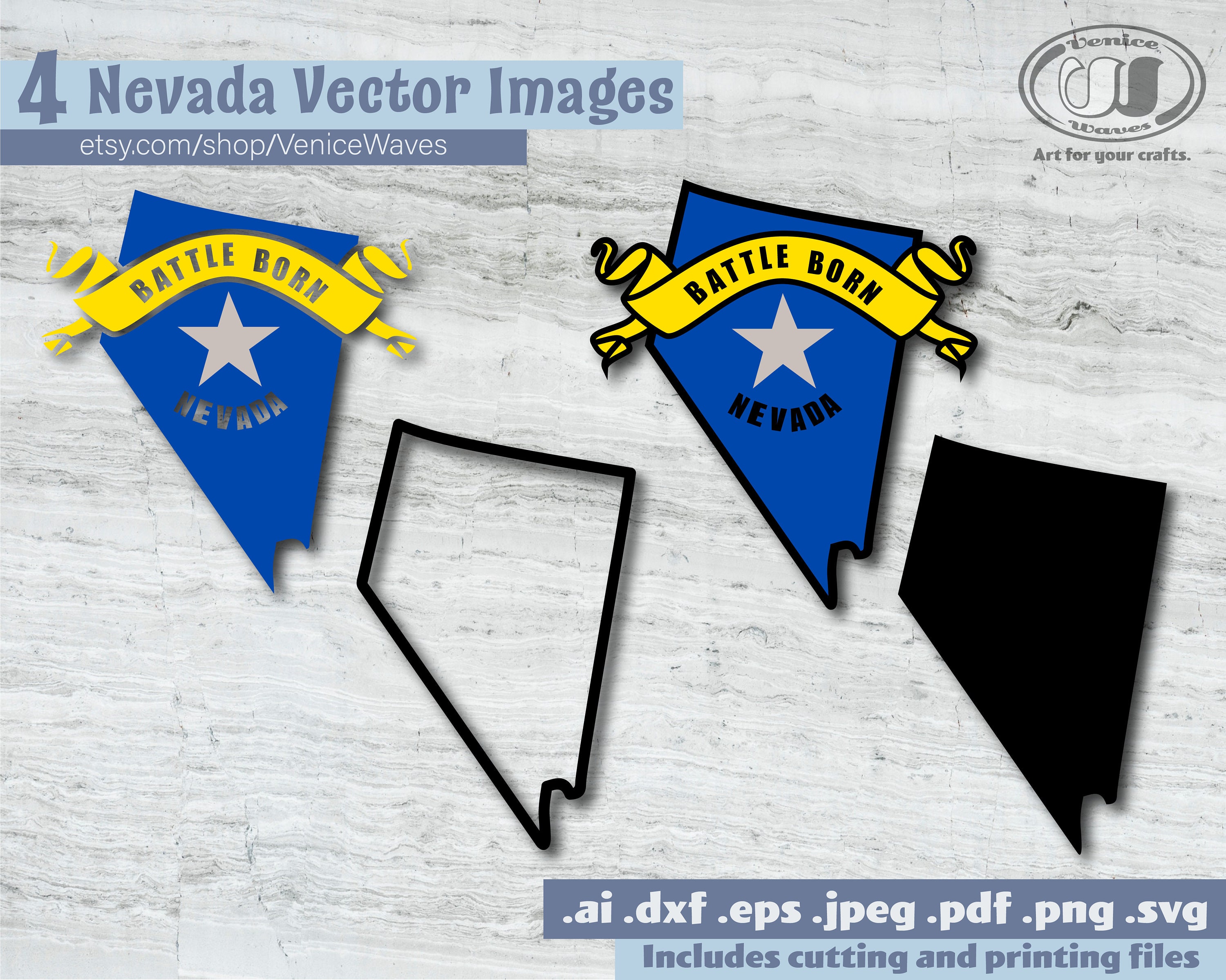 Nevada SVG Nevada Cut File Nevada Clipart Nevada PDF - Etsy