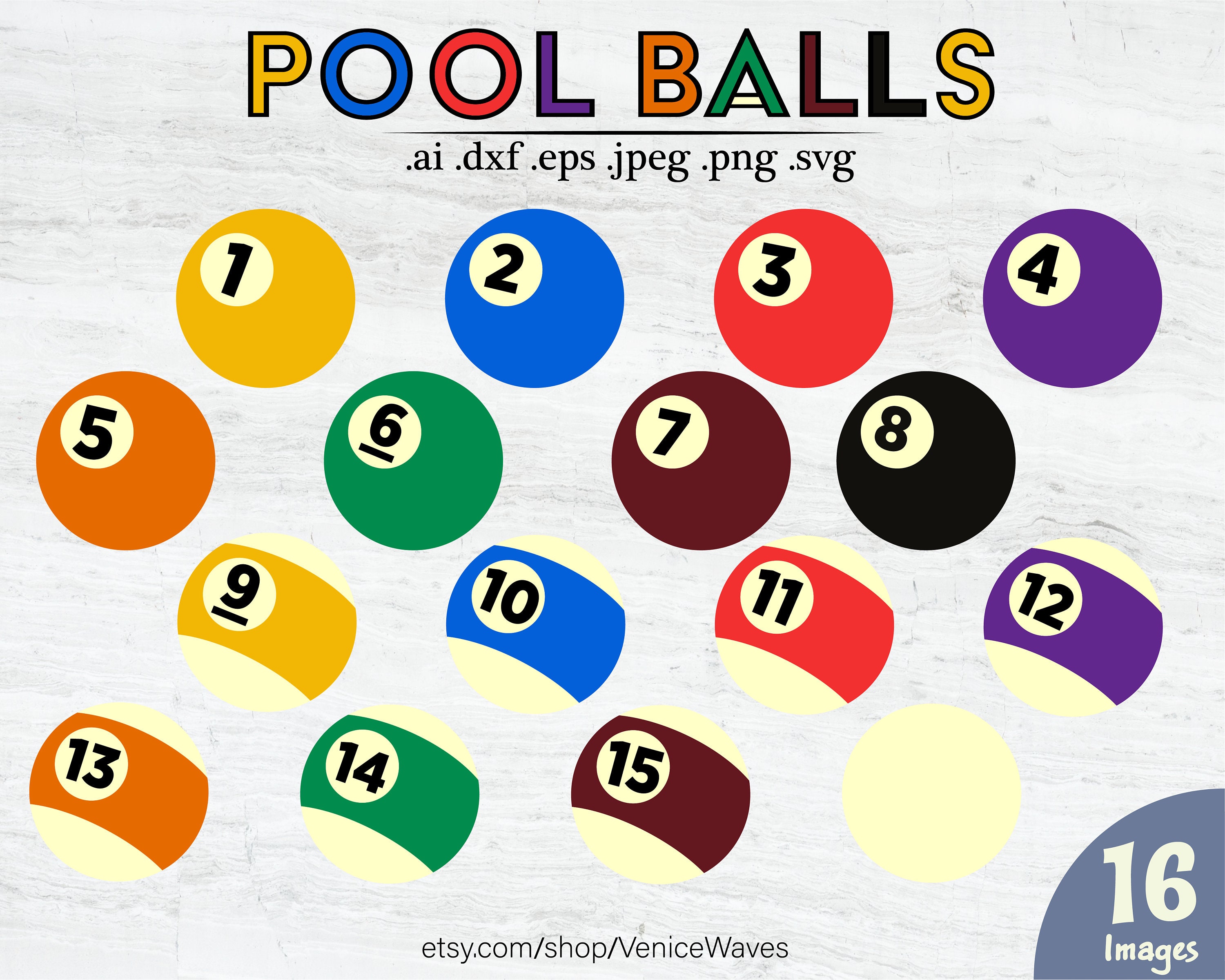 Pool Balls Clipart