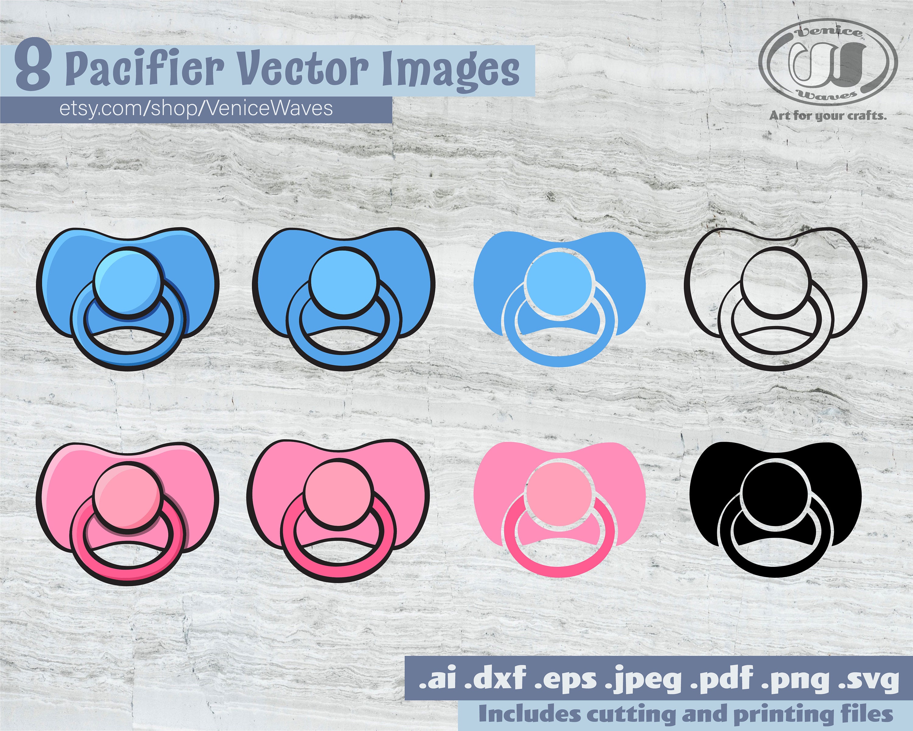 Pacifier SVG Pacifier Cut File Pacifier Clipart Pacifier - Etsy