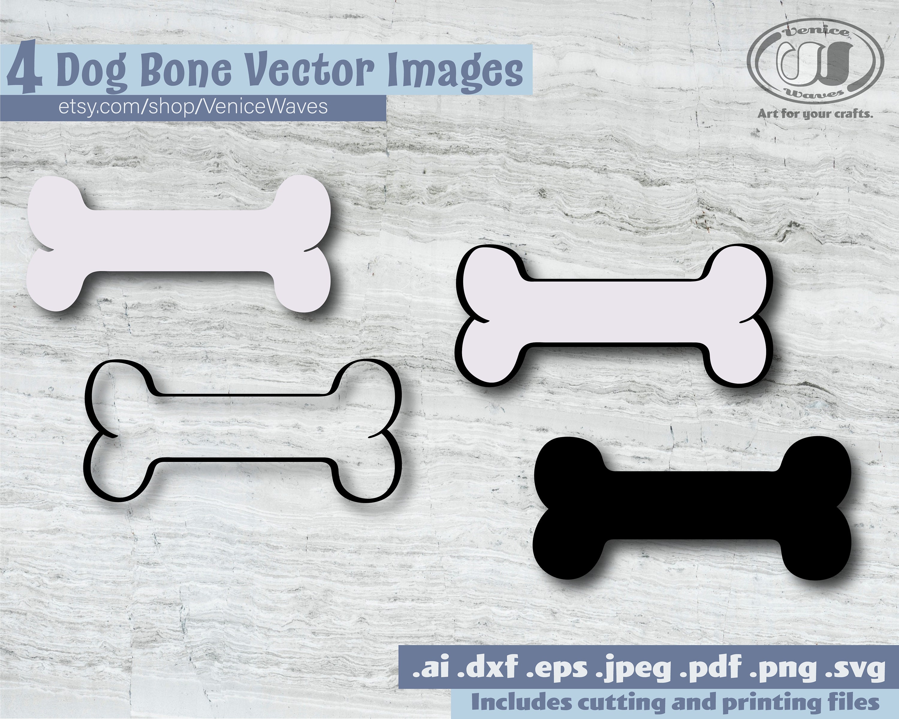 Dog Bone SVG Dog Bone Cut File Dog Bone Clipart Dog Bone - Etsy