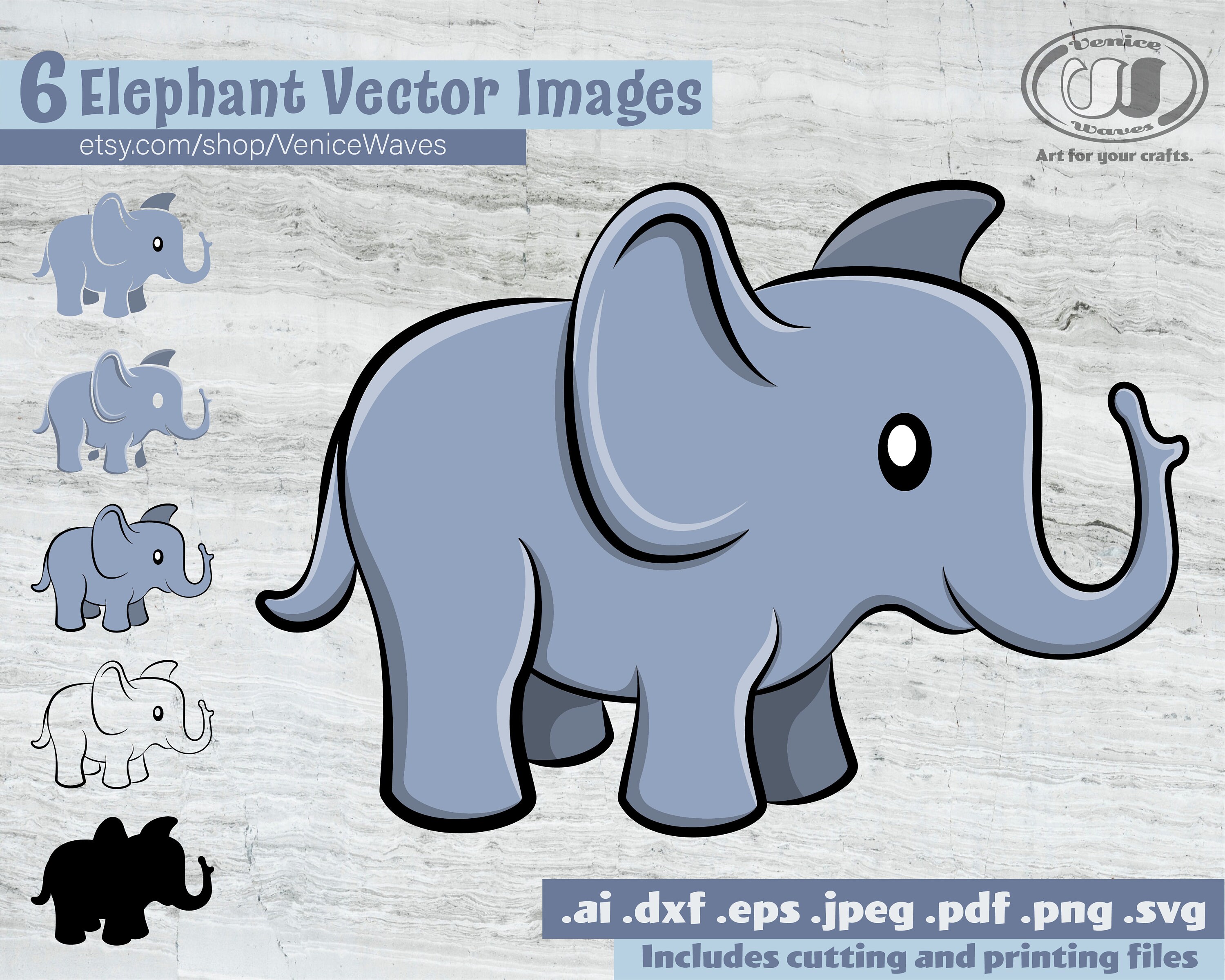 Elephant SVG, Elephant Cut File, Elephant Clipart, Elephant Pdf,bee ...