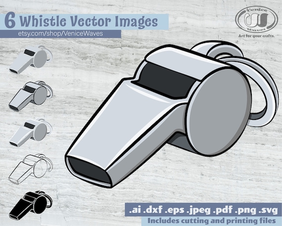 Whistle SVG Whistle Cut File Whistle Clipart Whistle PDF | Etsy
