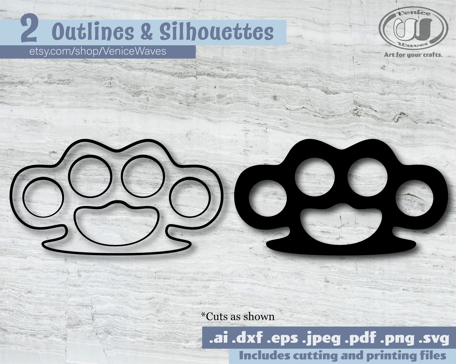 Brass Knuckles SVG Brass Knuckles File Brass Knuckles - Etsy