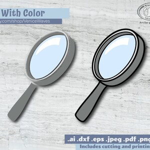 Magnifying Glass SVG, Magnifying Glass Cut File, Magnifying Glass ...