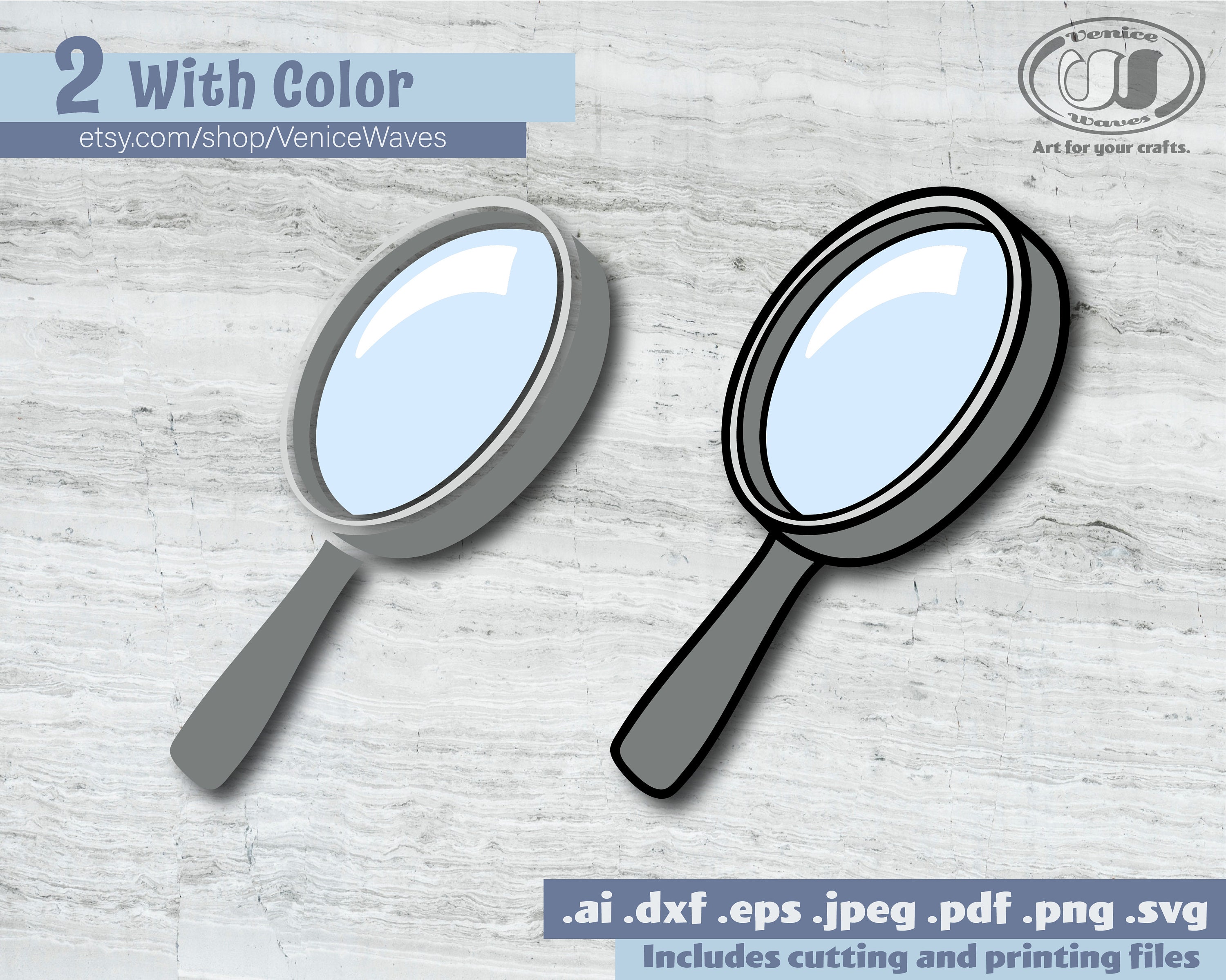 Magnifying Glass SVG Magnifying Glass Cut File Magnifying | Etsy