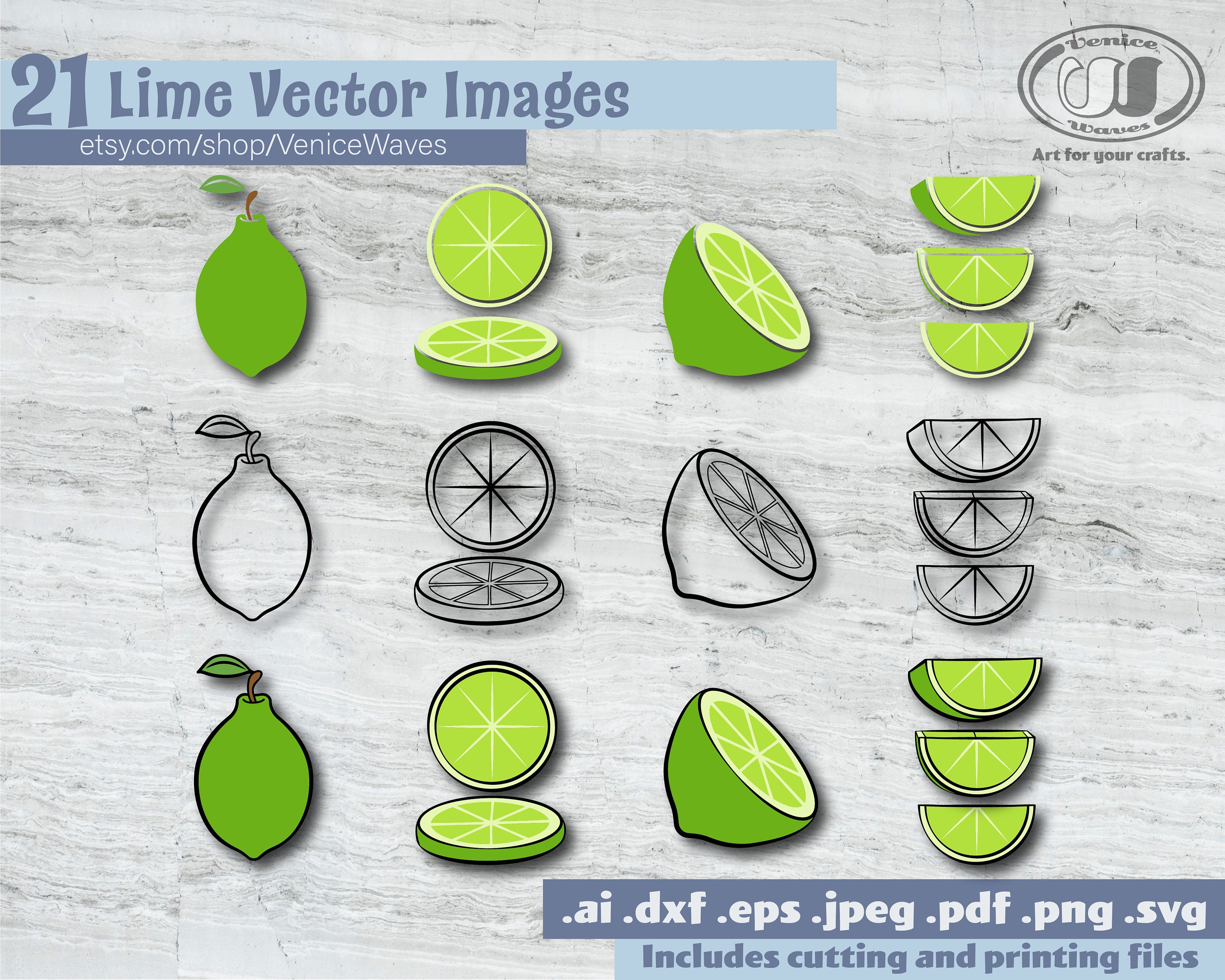 Limes SVG Limes Cut File Limes Clipart Limes PDF Limes | Etsy UK
