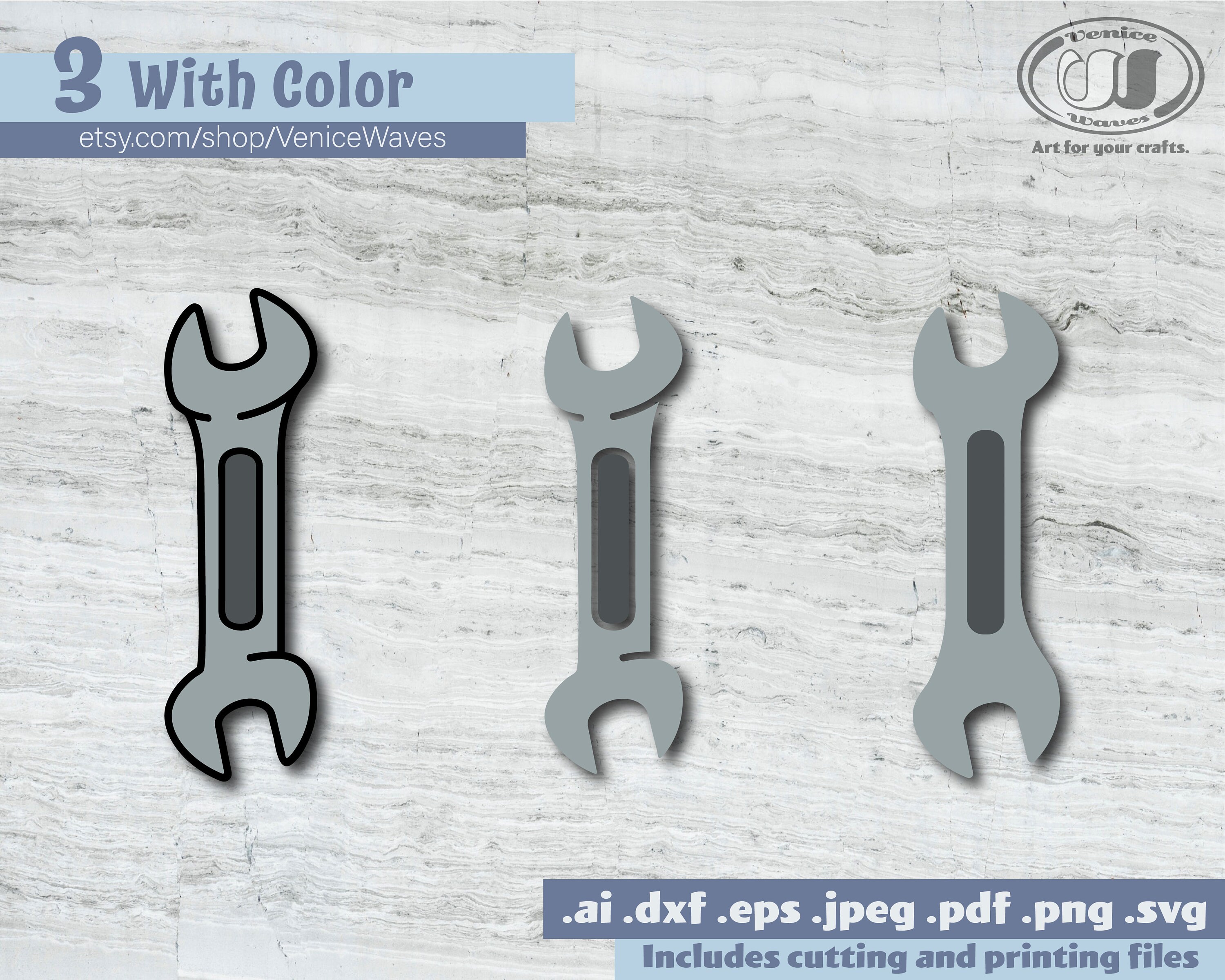 Open Ended Wrench SVG Tools Cut File Open Ended Wrench - Etsy