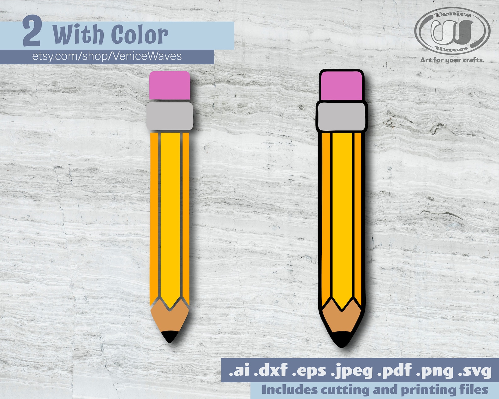 Pencil SVG Pencil Cut File Pencil Clipart Pencil PDF | Etsy