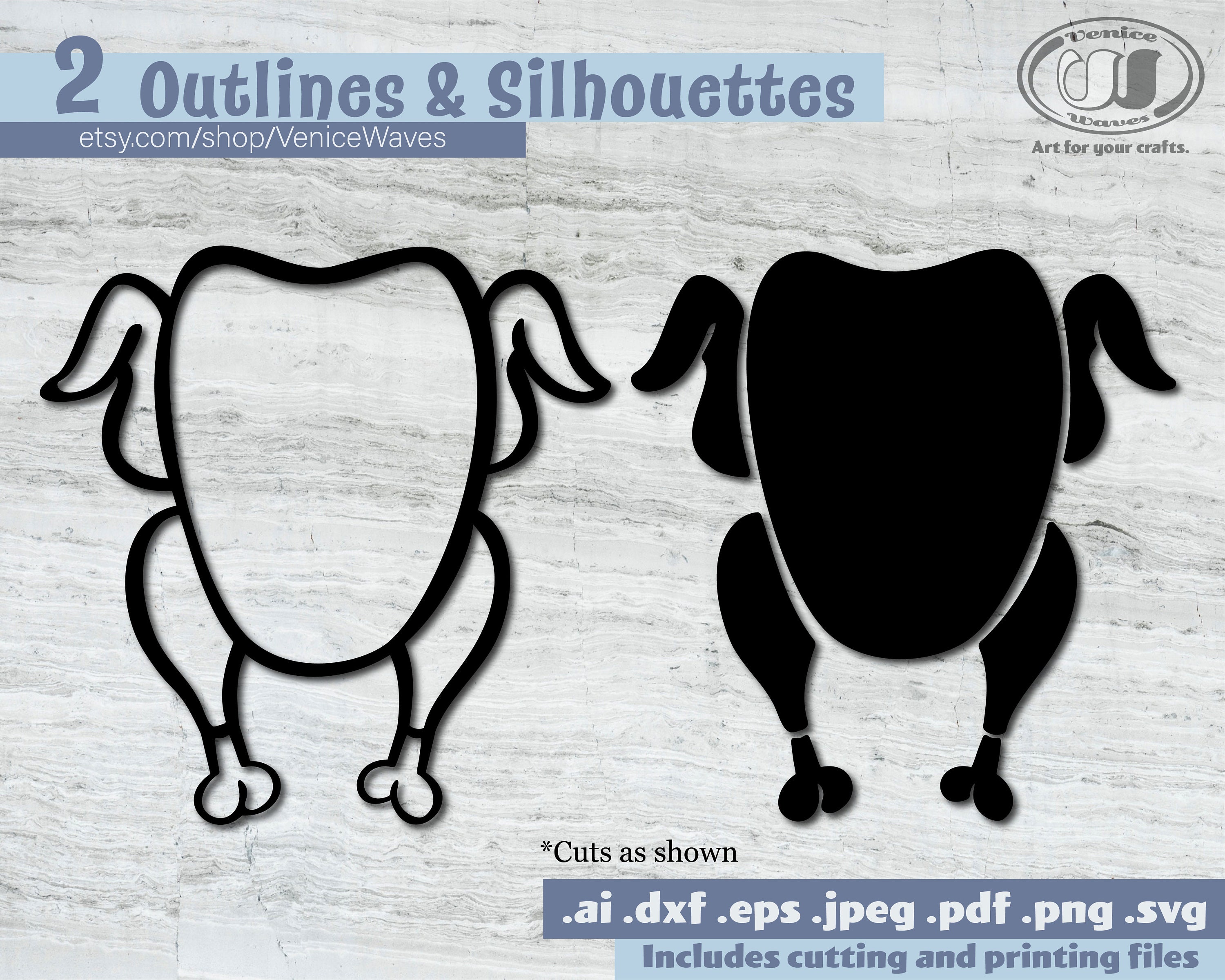 Cooked Turkey SVG, Thanksgiving Cut File, Food Clipart, Holiday PDF ...