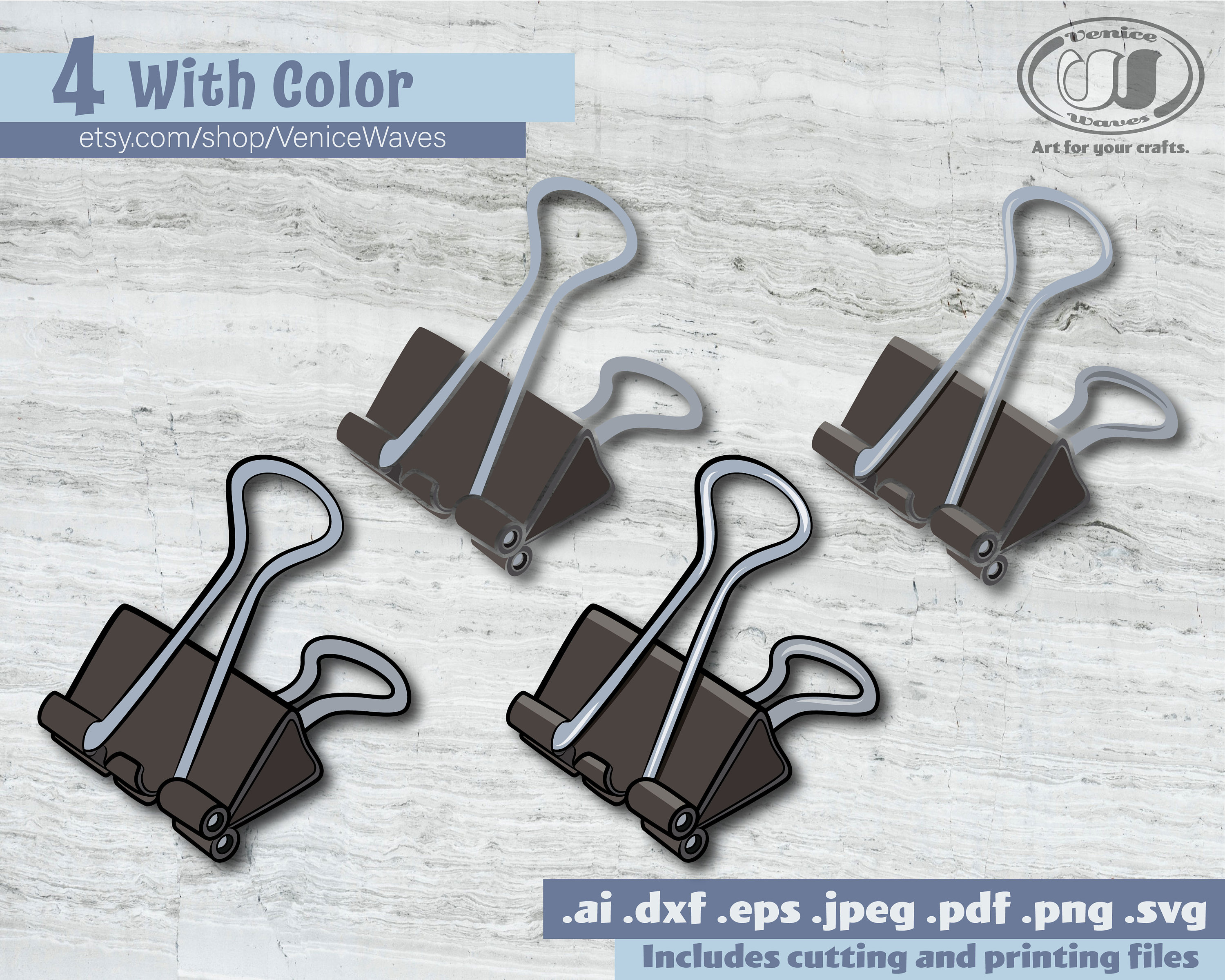 Binder Clip SVG Binder Clip Cut File Binder Clip Clipart - Etsy