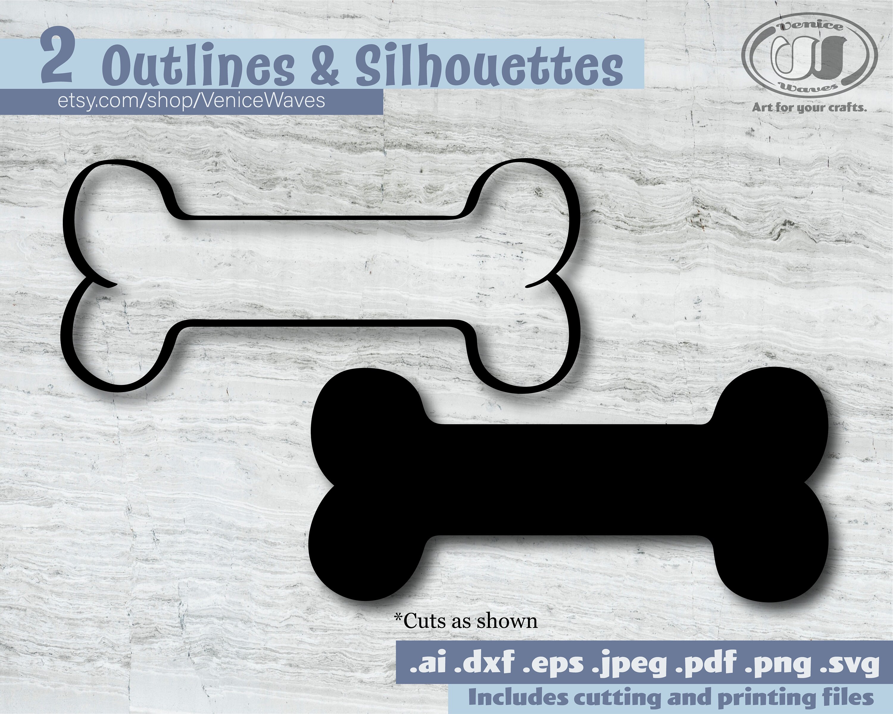 Dog Bone SVG, Dog Bone Cut File, Dog Bone Clipart, Dog Bone PDF, Dog ...
