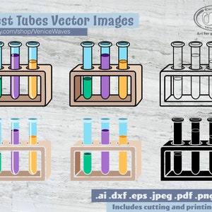Test Tubes SVG Test Tubes Cut File Test Tubes (Instant Download) - Etsy