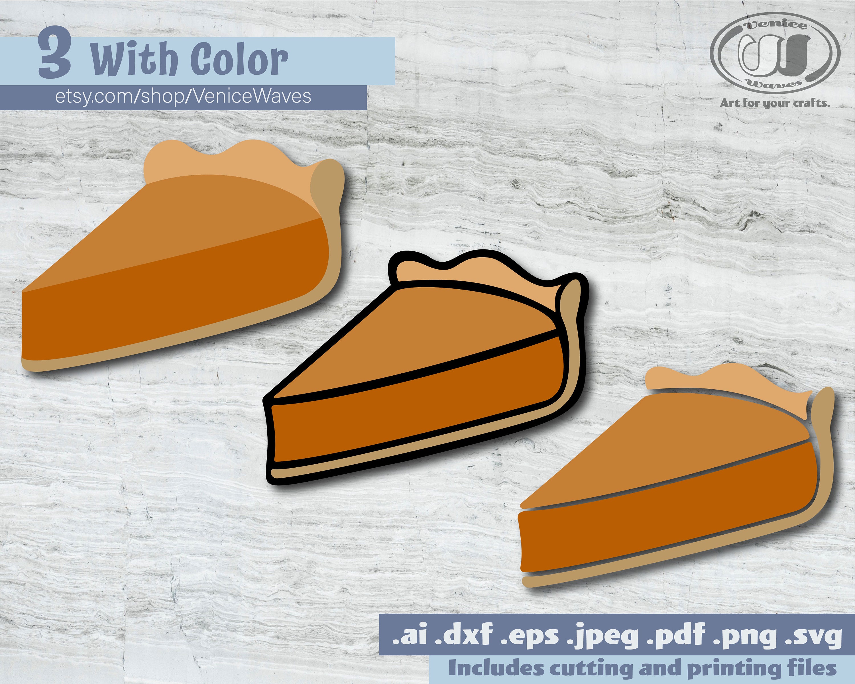 Pumpkin Pie Slice SVG Pumpkin Pie Slice Cut File Pumpkin Pie | Etsy