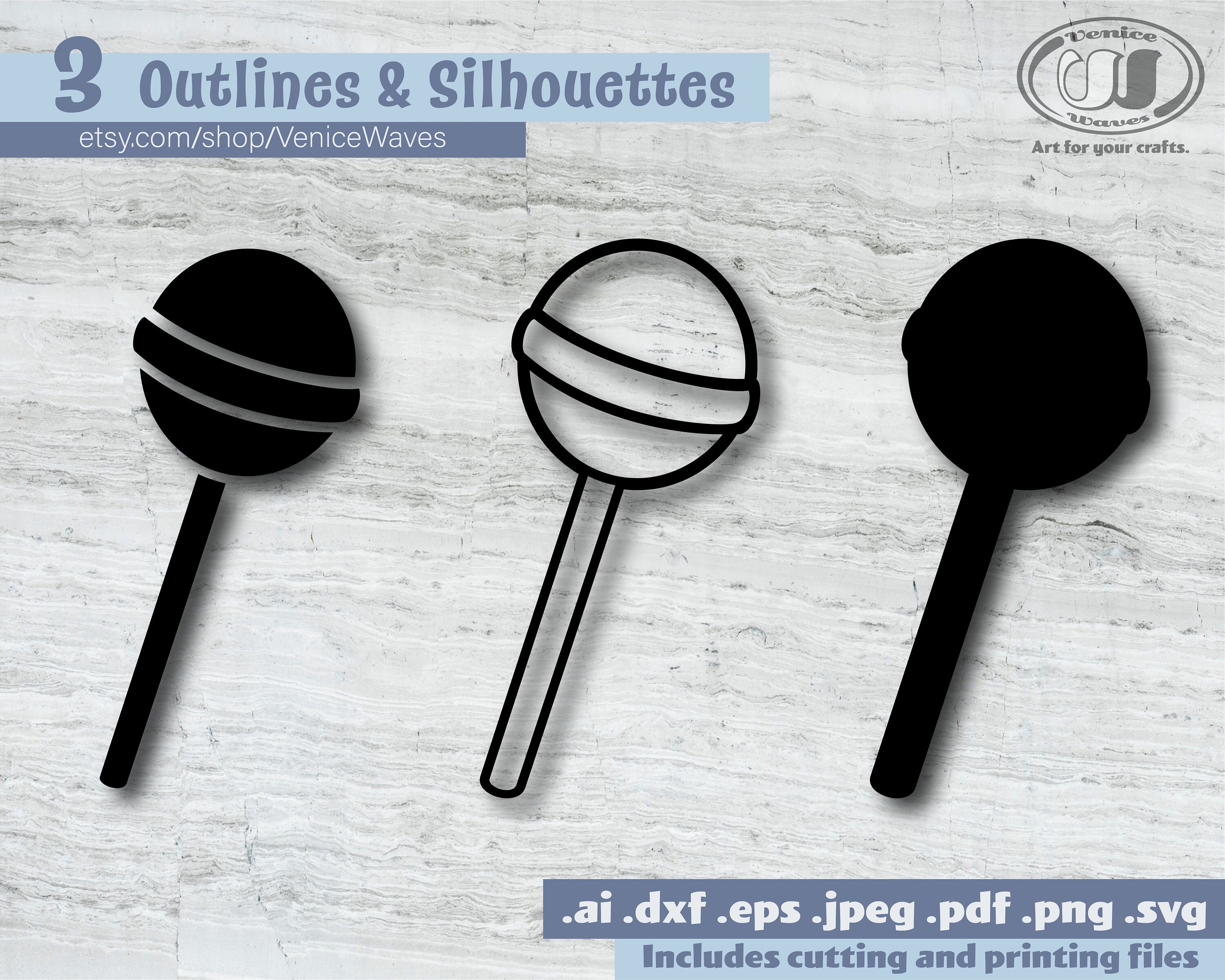 Lollipop Clipart Round Lollipop Cut File Round Lollipop - Etsy