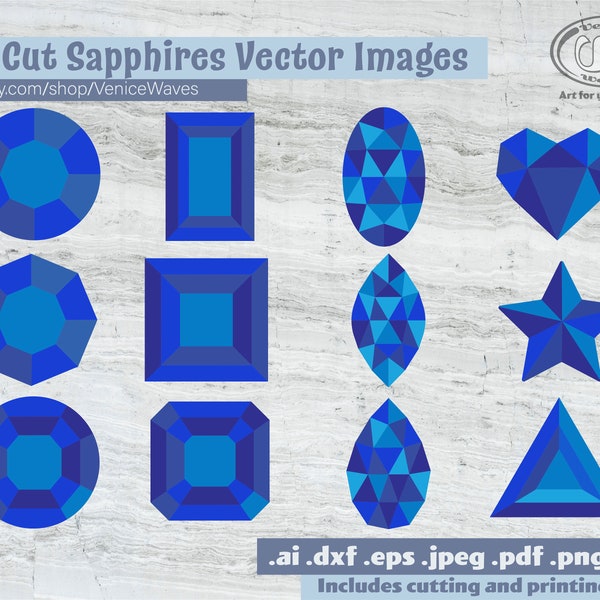 Sapphires Svg - Etsy