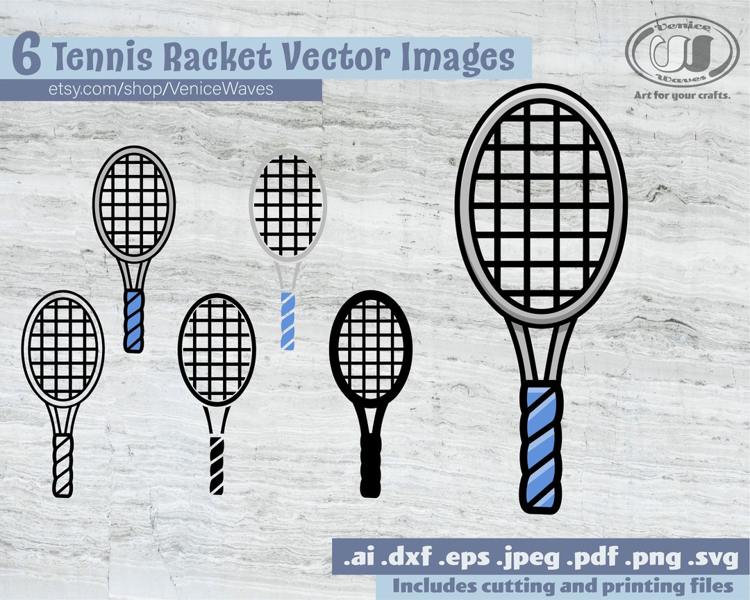Tennis Racket SVG, Tennis Cut File, Tennis Clipart, Tennis PDF, Tennis ...