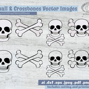 Skull and Crossbones SVG, Skull and Crossbones Cut File, Skull and ...