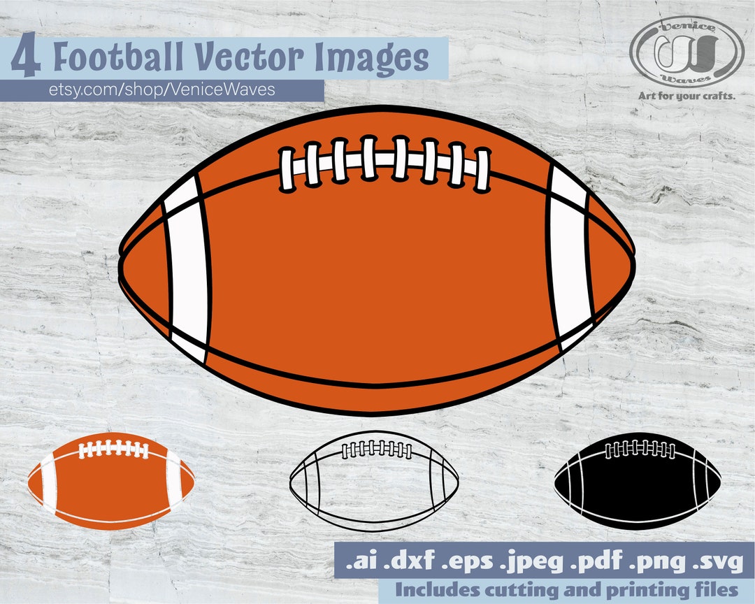 Football SVG, Football Cut File, Football Clipart, Football PDF ...