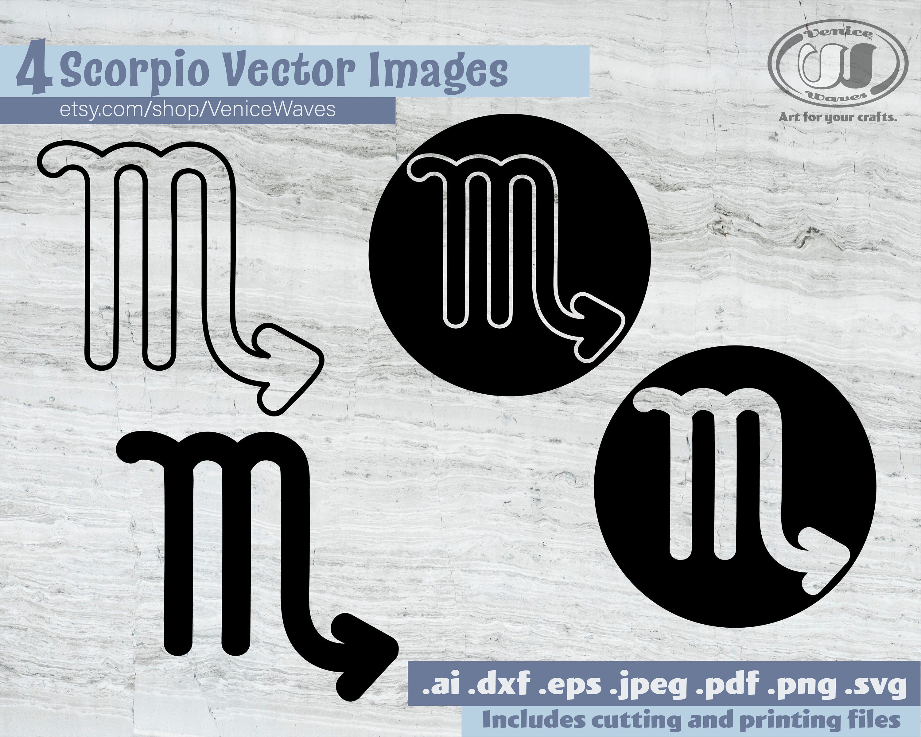 Scorpio SVG Scorpio Cut File Scorpio Clipart Scorpio PDF - Etsy UK