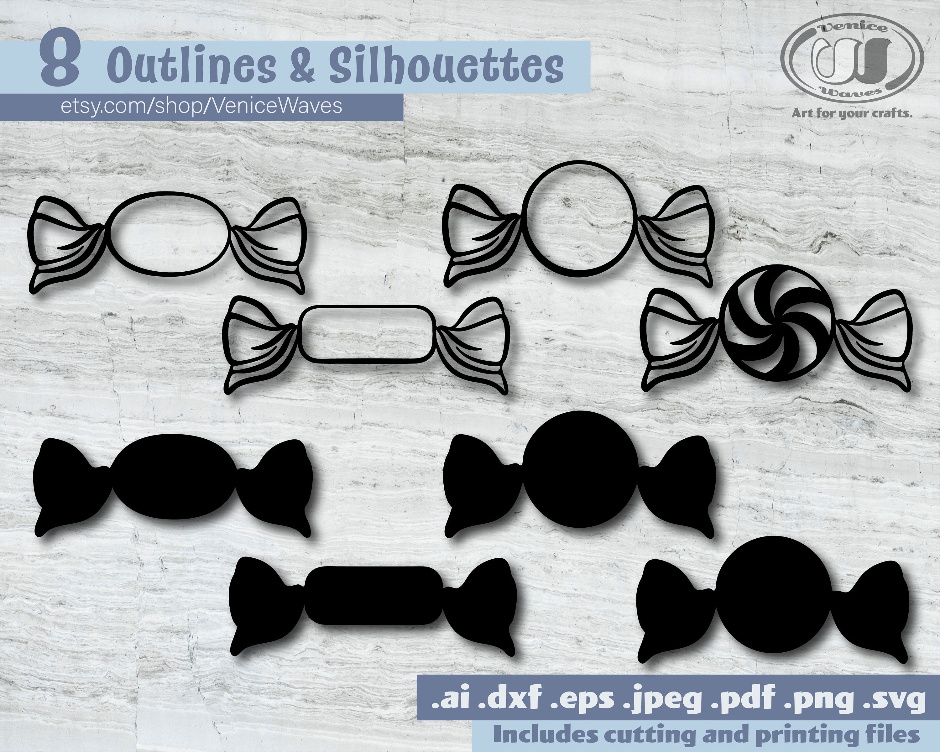 Wrapped Candy SVG, Wrapped Candy Cut File, Wrapped Candy Clipart ...