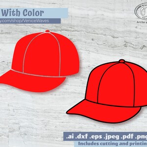 Baseball Cap SVG, Baseball Cap Cut File, Baseball Cap Clipart, Baseball ...