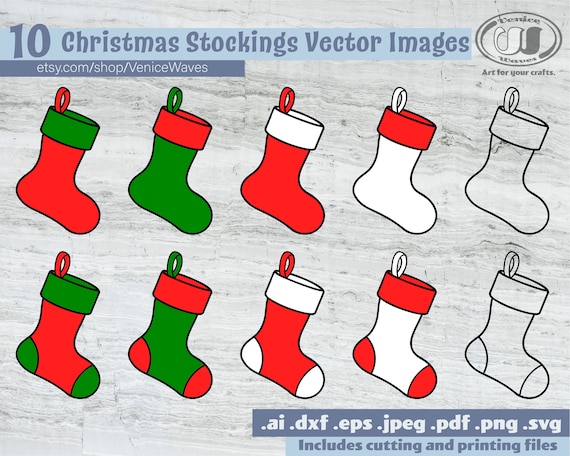 Christmas Stocking SVG Christmas Stocking Cut File Christmas | Etsy