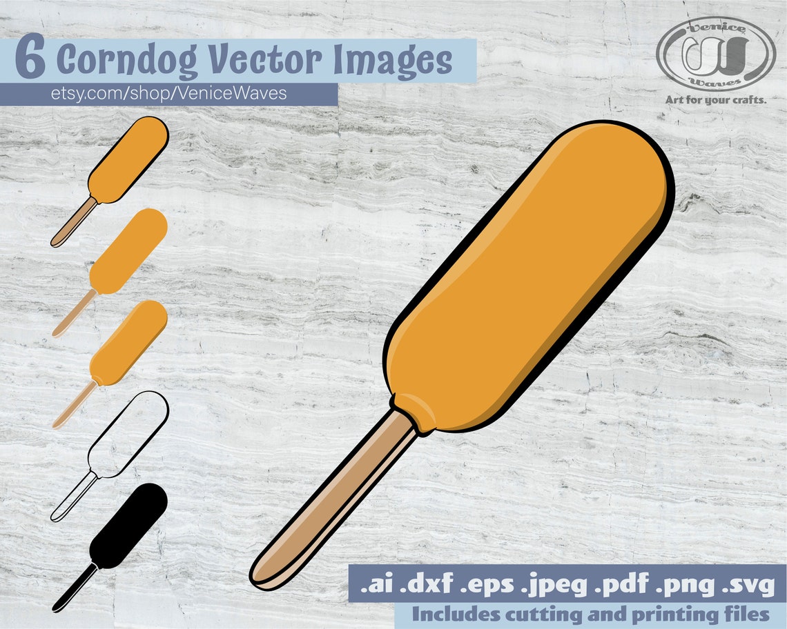 Corn Dog SVG Corn Dog Cut File Corn Dog Clipart Corn Dog | Etsy