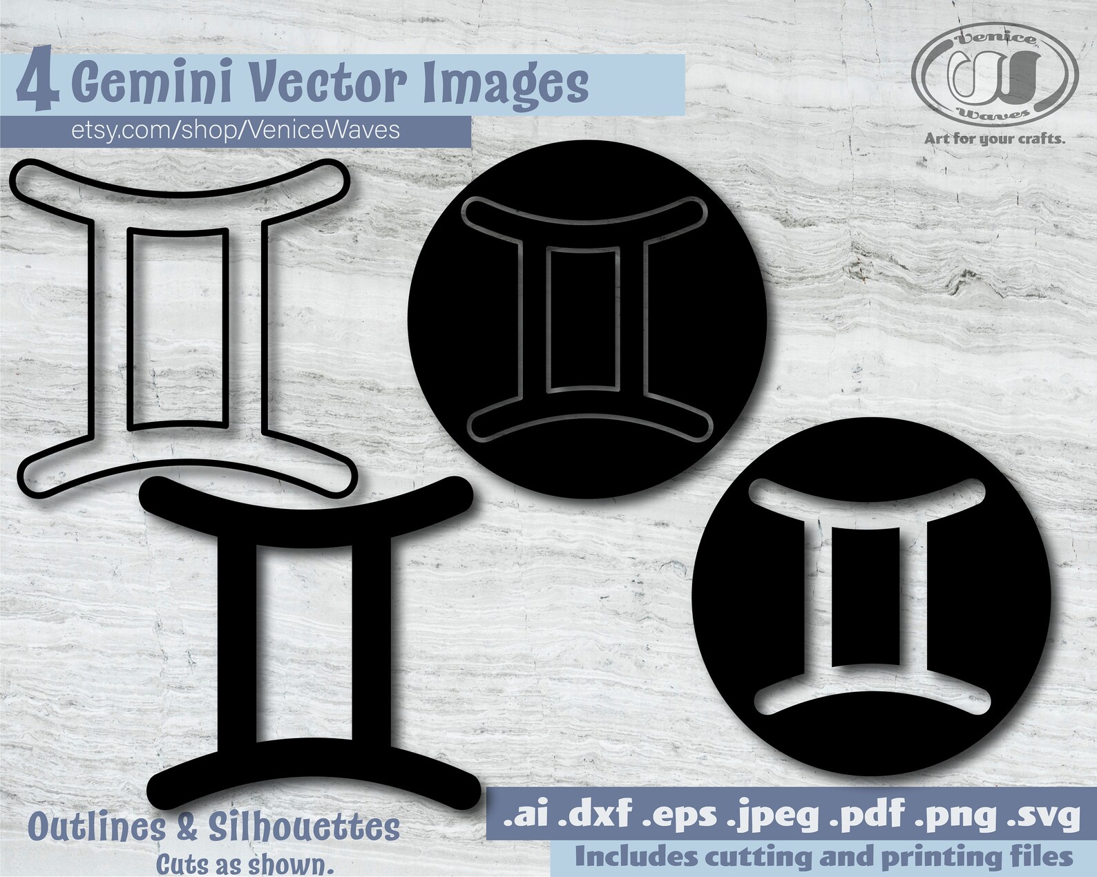 Gemini SVG Gemini Cut File Gemini Clipart Gemini PDF - Etsy