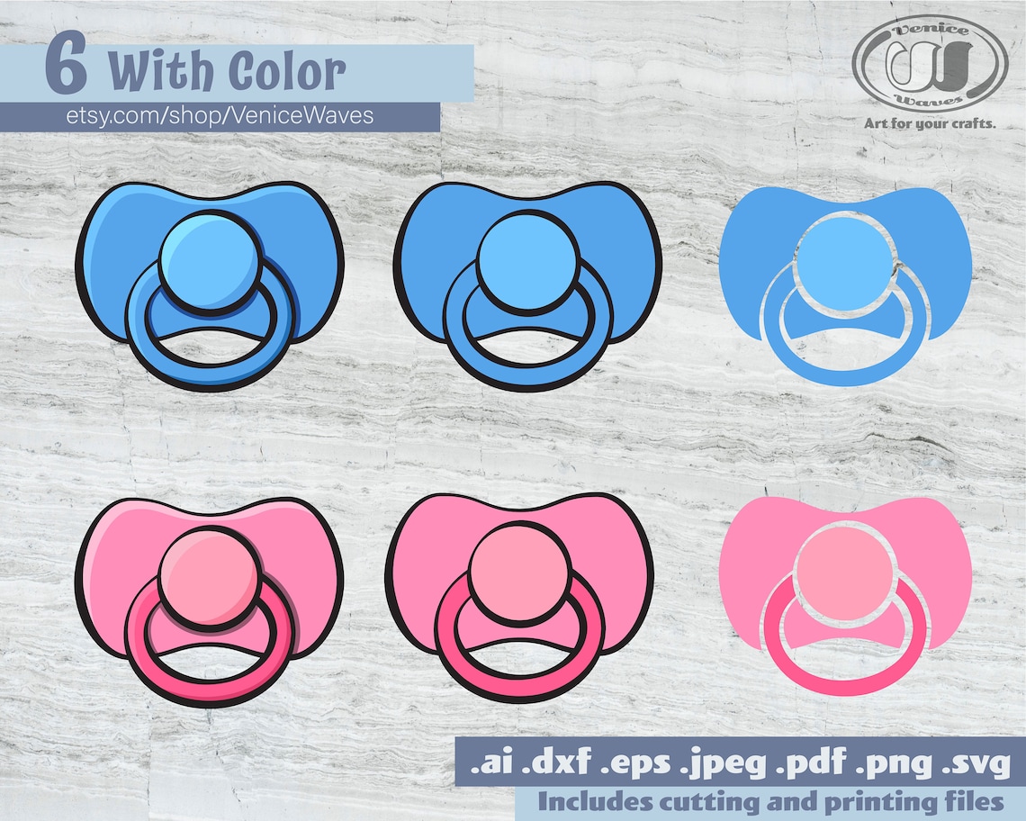 Pacifier SVG, Pacifier Cut File, Pacifier Clipart, Pacifier PDF ...
